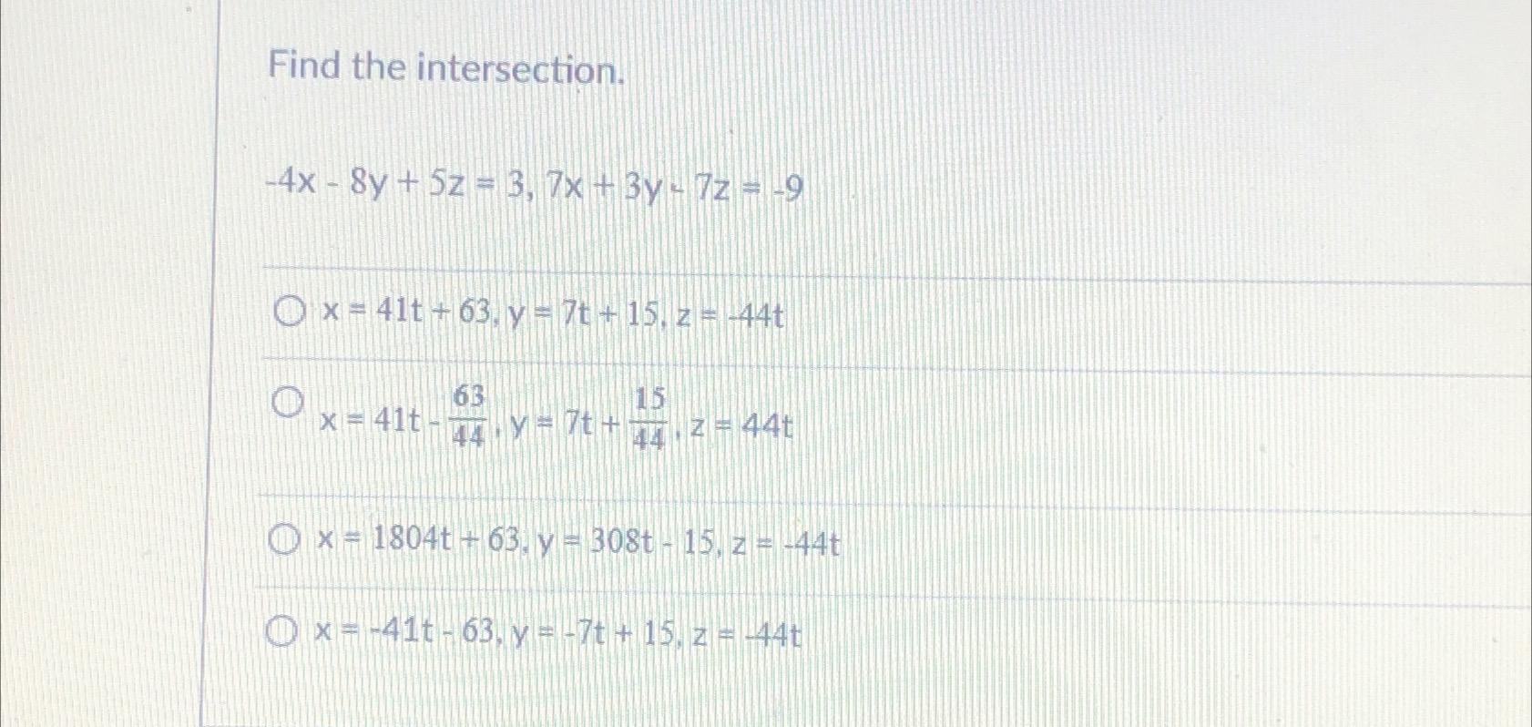 Solved Find The