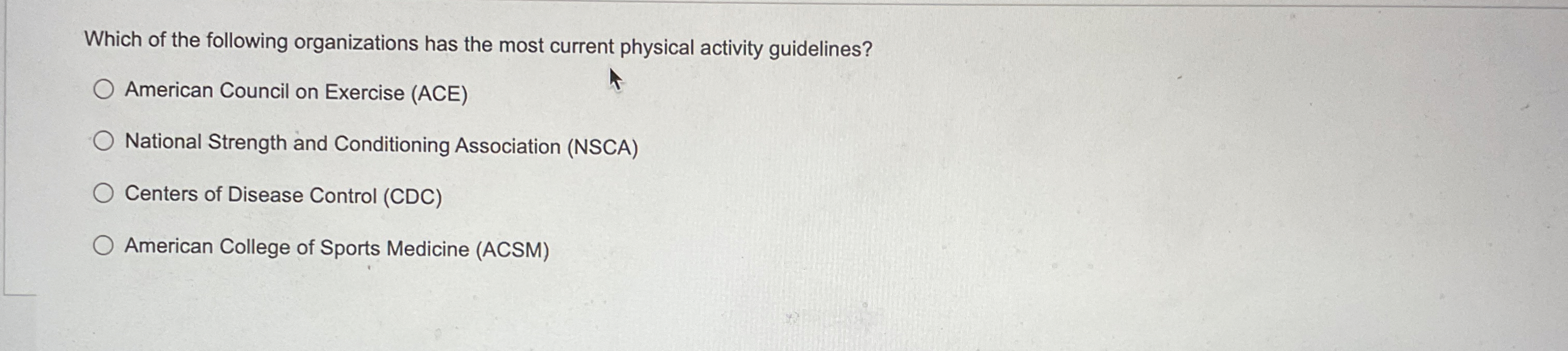 Solved What is the intended audience for the ACSM Position | Chegg.com