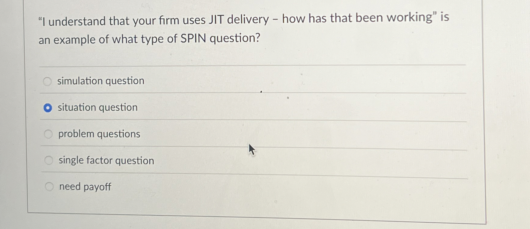 Solved "I understand that your firm uses JIT delivery - ﻿how | Chegg.com