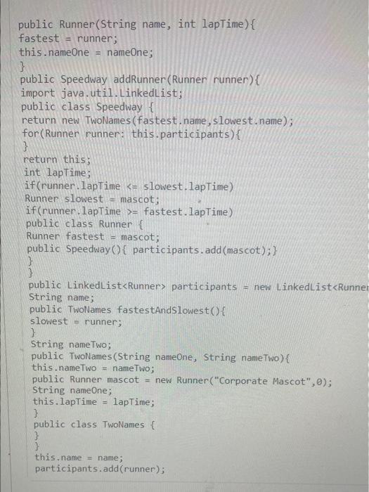 Solved In this problem, consider a runner's laptime to be | Chegg.com