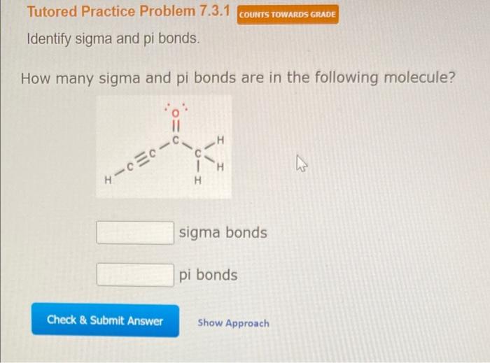 Solved Tutored Practice Problem 7.3.1 Identify sigma and pi | Chegg.com