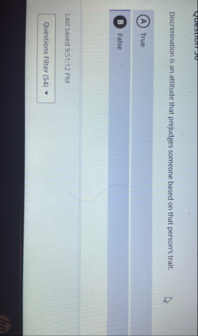 Solved Discrimination is an attitude that prejudges someone | Chegg.com