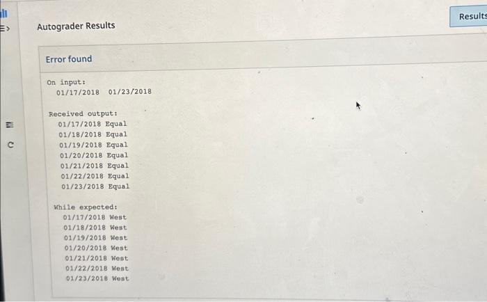 Solved Example:Autograder Results\#include \#include | Chegg.com