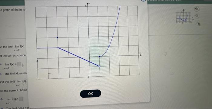 Solved graph of the func ad the limit limx→1f(x) the correct | Chegg.com