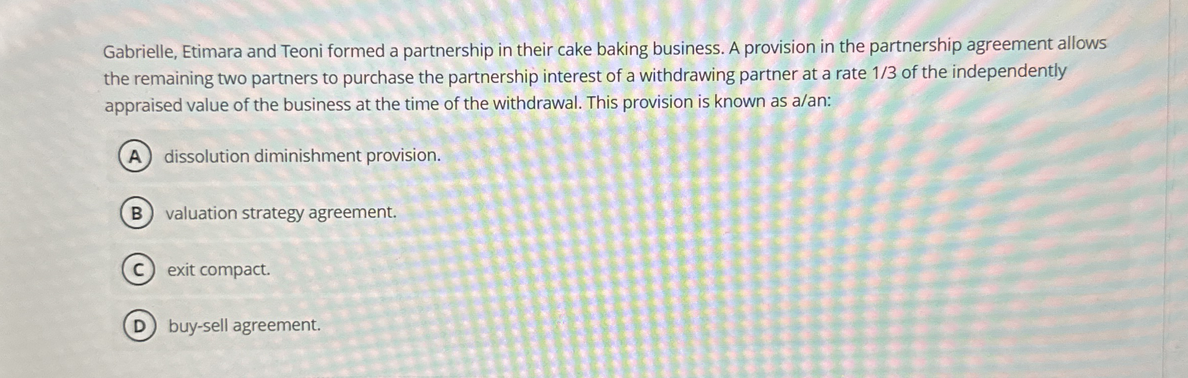 Solved Gabrielle, Etimara and Teoni formed a partnership in | Chegg.com