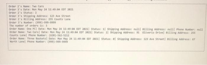 Solved Design a class Order following the given UML diagram | Chegg.com