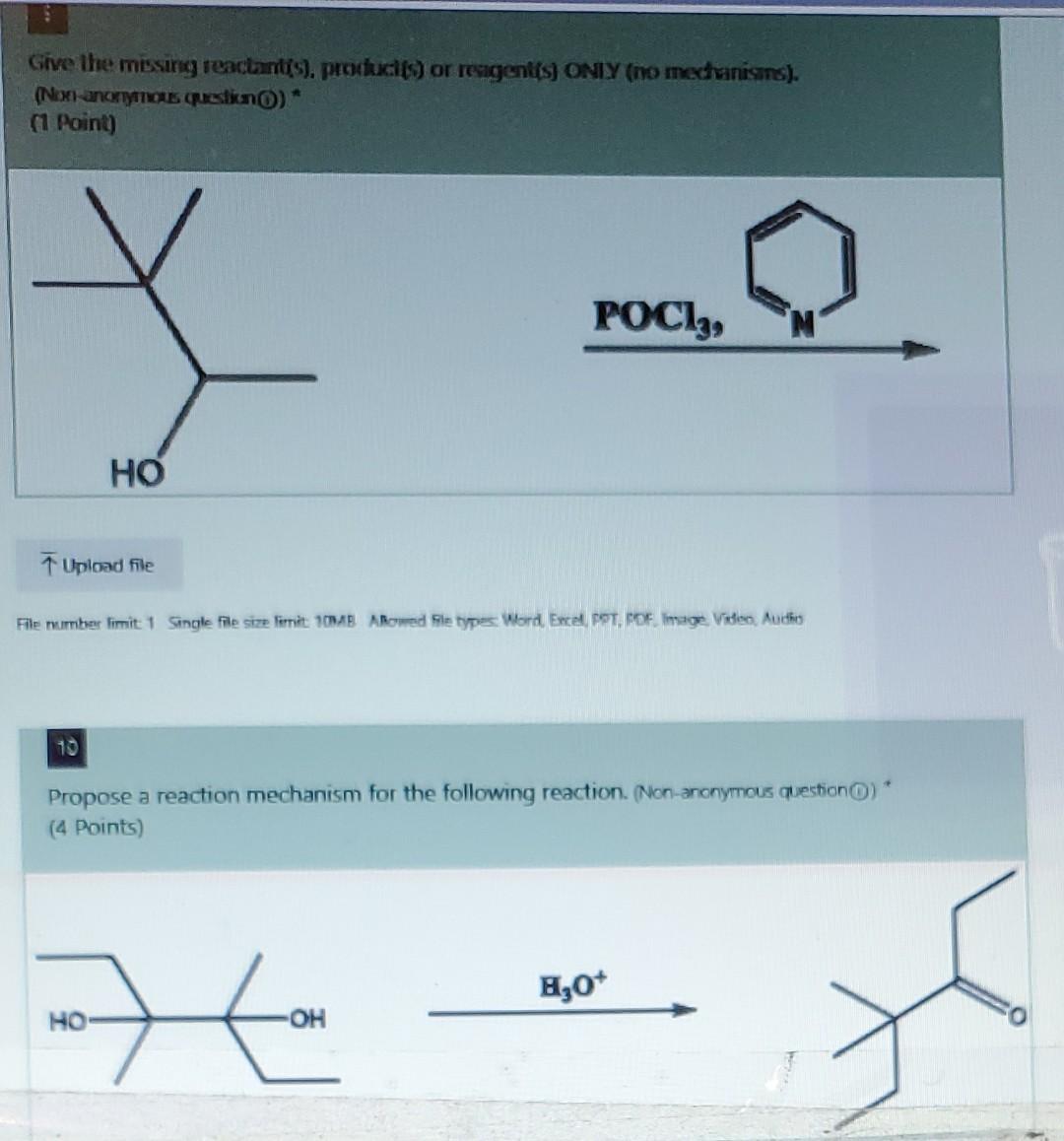 Solved Give the missing reactants). products or reagents) | Chegg.com
