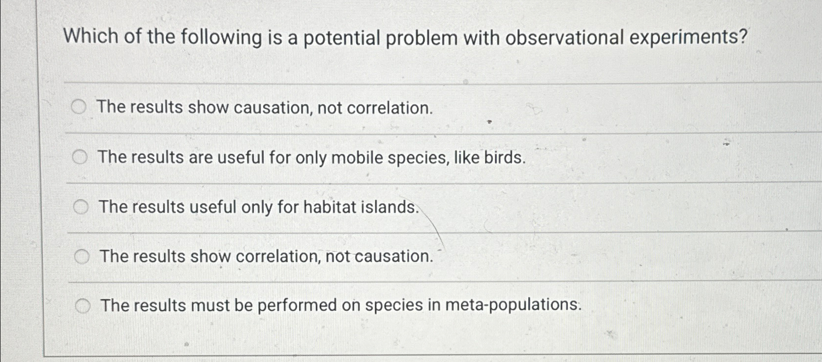 Solved Which of the following is a potential problem with | Chegg.com