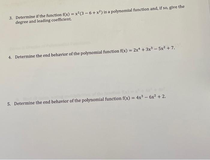 Solved 3. Determine if the function f(x)=x2(3−6+x2) is a | Chegg.com