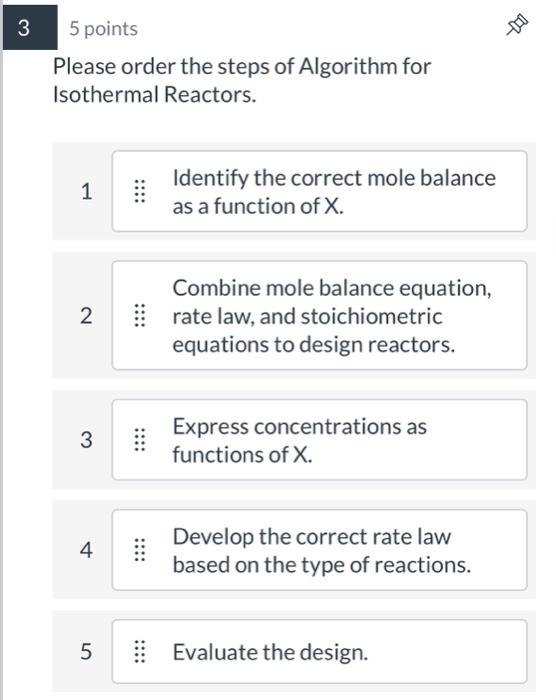 Solved 4 3 points The design equation of CSTR is an | Chegg.com