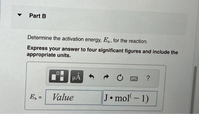 Solved Below is an Arrhenius plot for the isomerization of | Chegg.com