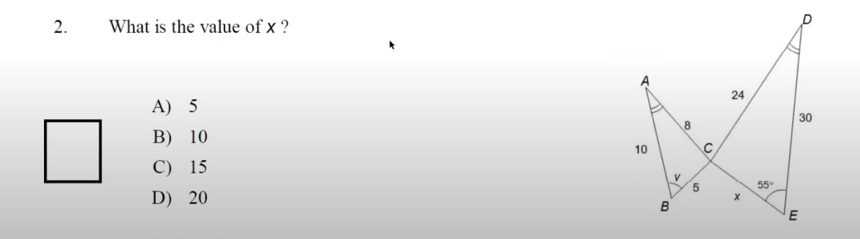 Solved What is the value of x ? ﻿Please answer with steps, | Chegg.com