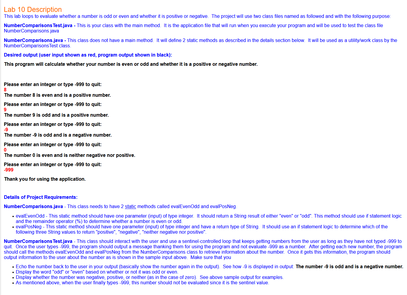 Solved Lab 10 ﻿Description - *In Java*This lab loops to | Chegg.com