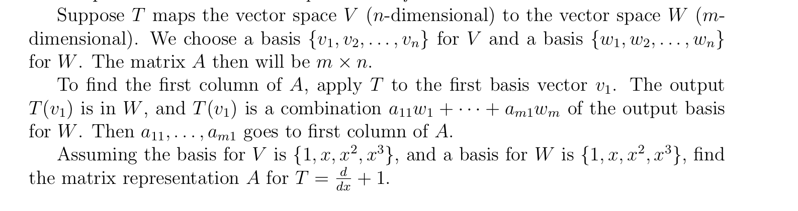 Solved Suppose T ﻿maps the vector space V ( n-dimensional) | Chegg.com