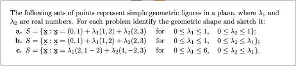 Solved The following sets of points represent simple | Chegg.com