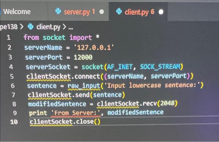 Solved Goal: Practice makes perfect! Socket programming | Chegg.com