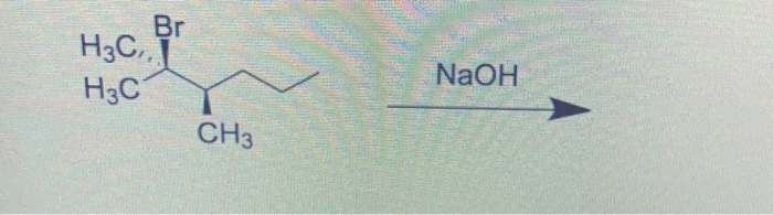 Solved H₃C, Br H3C NaOH CH3 | Chegg.com