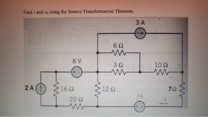 Solved Find I And Vo Using The Source Transformation