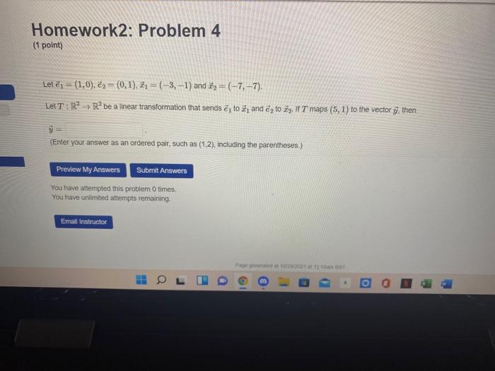 Solved Previous Problem Problem List Next Problem Homework2: | Chegg.com