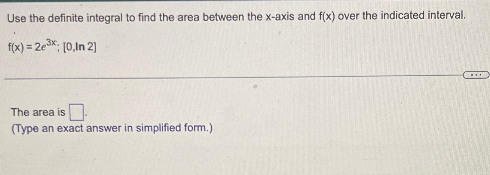 Solved Use the definite integral to find the area between | Chegg.com