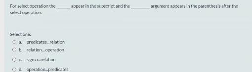 Solved For select ogeration the appear in the subscript and | Chegg.com