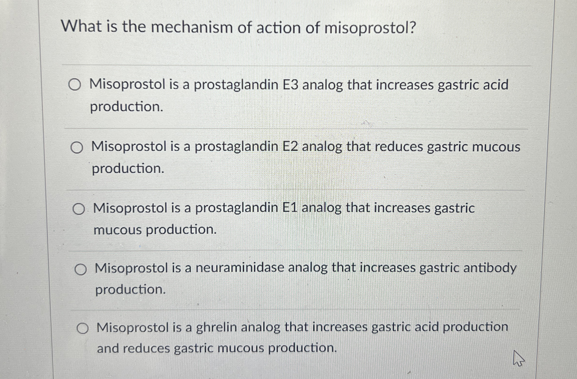 Solved What is the mechanism of action of | Chegg.com