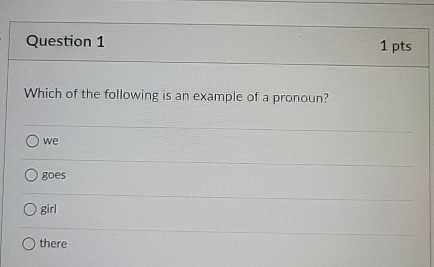 Solved Question 11 ﻿ptsWhich of the following is an example | Chegg.com