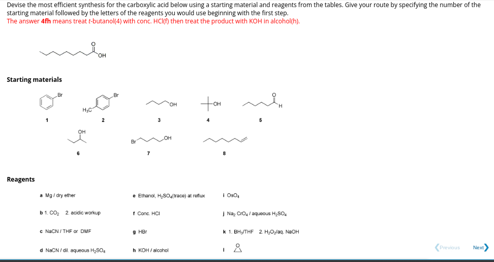Solved Devise the most efficient synthesis for the | Chegg.com