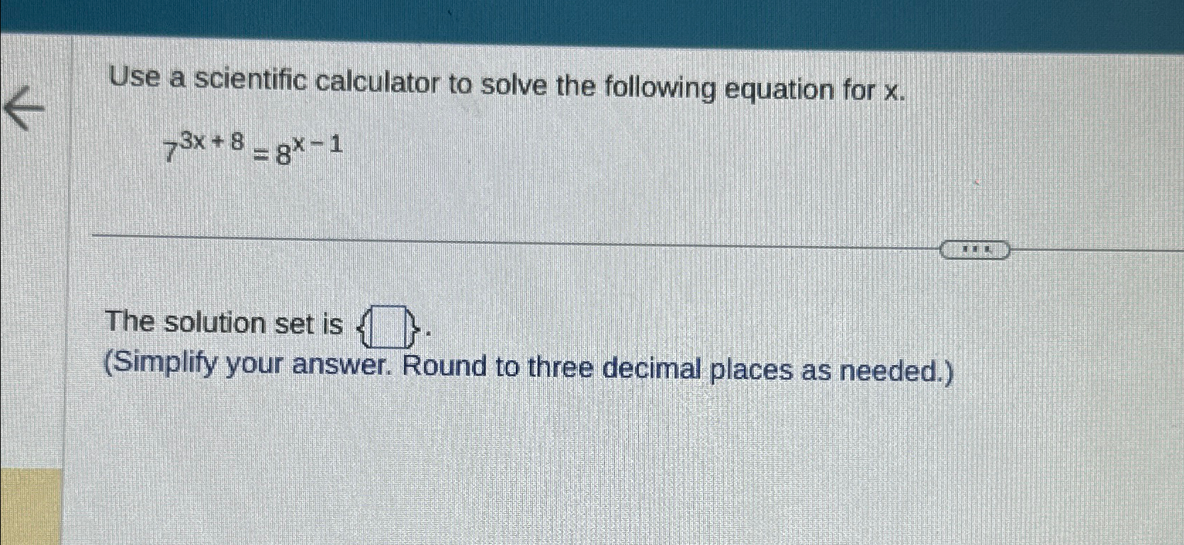 Solved Use a scientific calculator to solve the following | Chegg.com