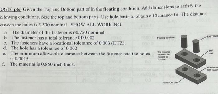 Solved 08 (10 pts) Given the Top and Bottom part of in the | Chegg.com