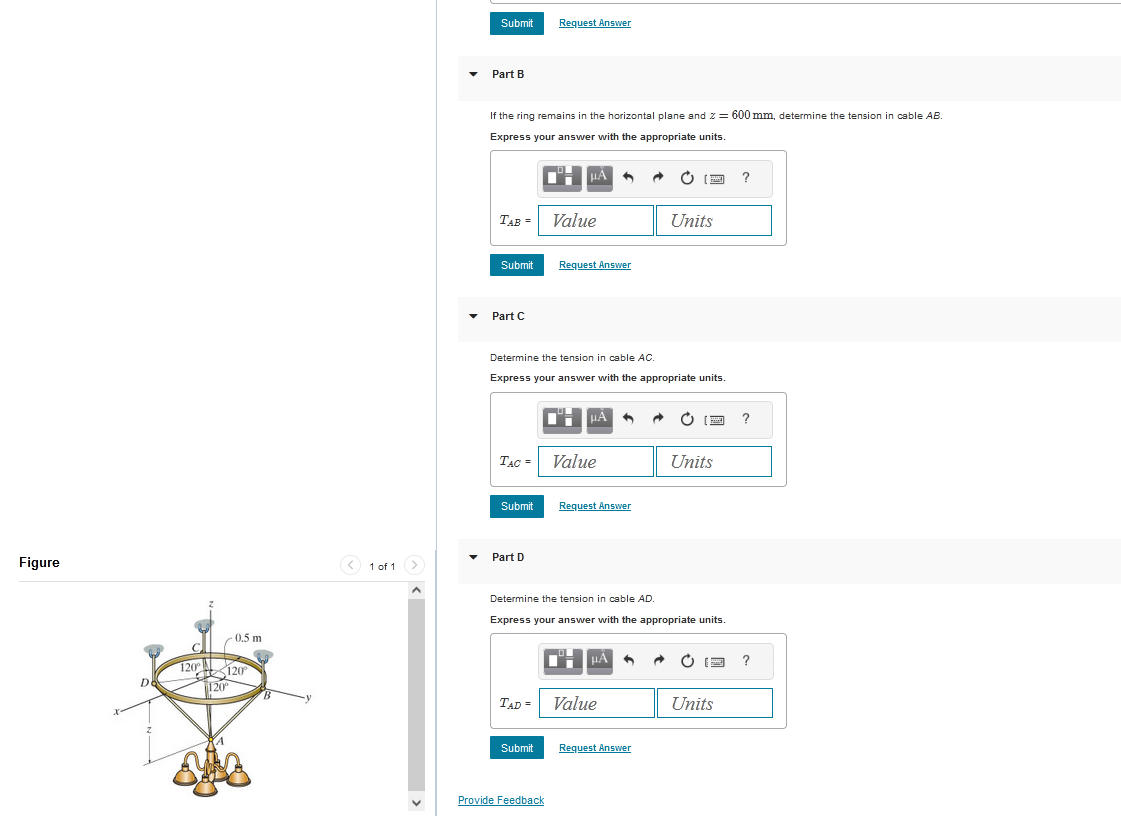 Solved Part BIf the ring remains in the horizontal plane and | Chegg.com