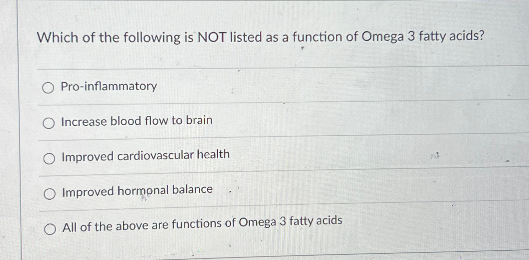 Solved Which of the following is NOT listed as a function of | Chegg.com