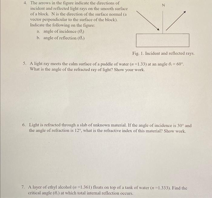 Solved 4. The arrows in the figure indicate the directions | Chegg.com