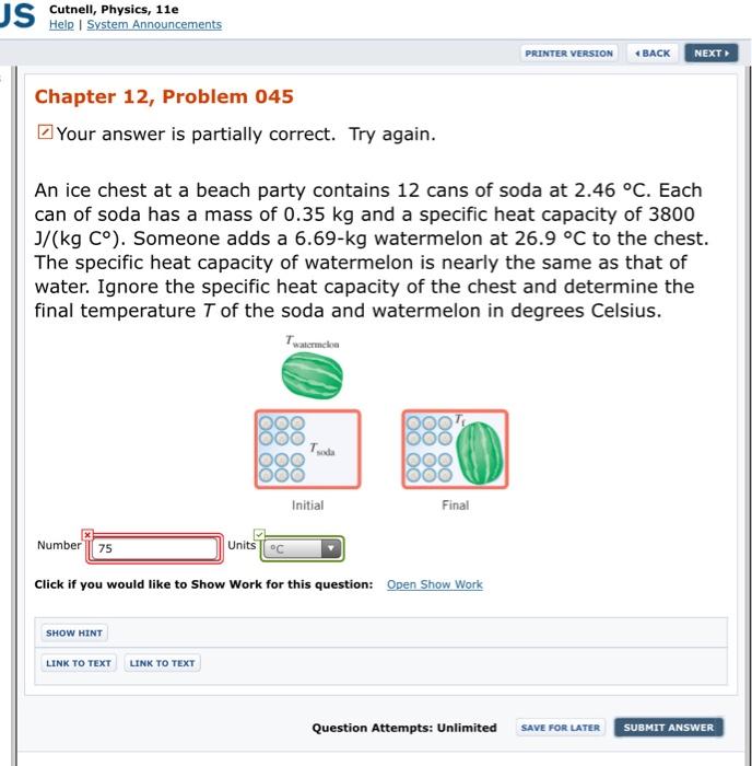 Solved JS futnels, Physics, 11e Help System Announcements | Chegg.com