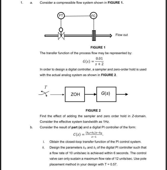 Solved 1. a. Consider a compressible flow system shown in | Chegg.com