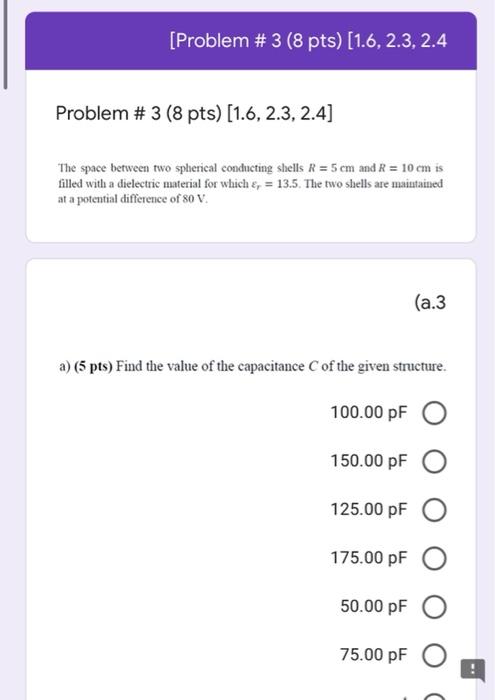Solved [Problem # 3 (8 pts) (1.6, 2.3, 2.4 Problem #3 (8 | Chegg.com