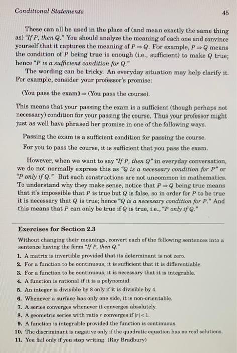 Solved Conditional Statements 45 These Can All Be Used In