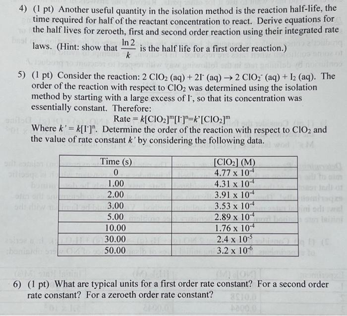 Solved 4) (1 pt) Another useful quantity in the isolation | Chegg.com
