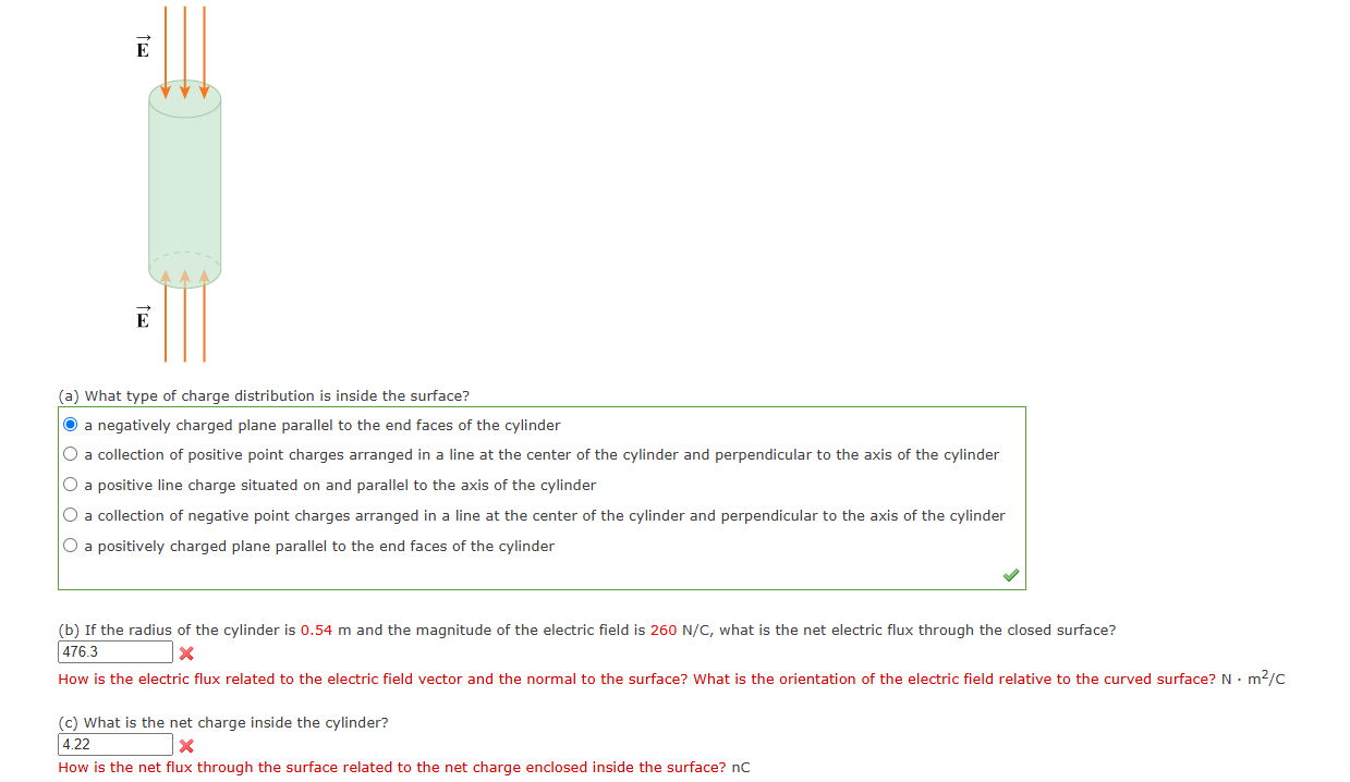 Solved (a) ﻿What type of charge distribution is inside the | Chegg.com