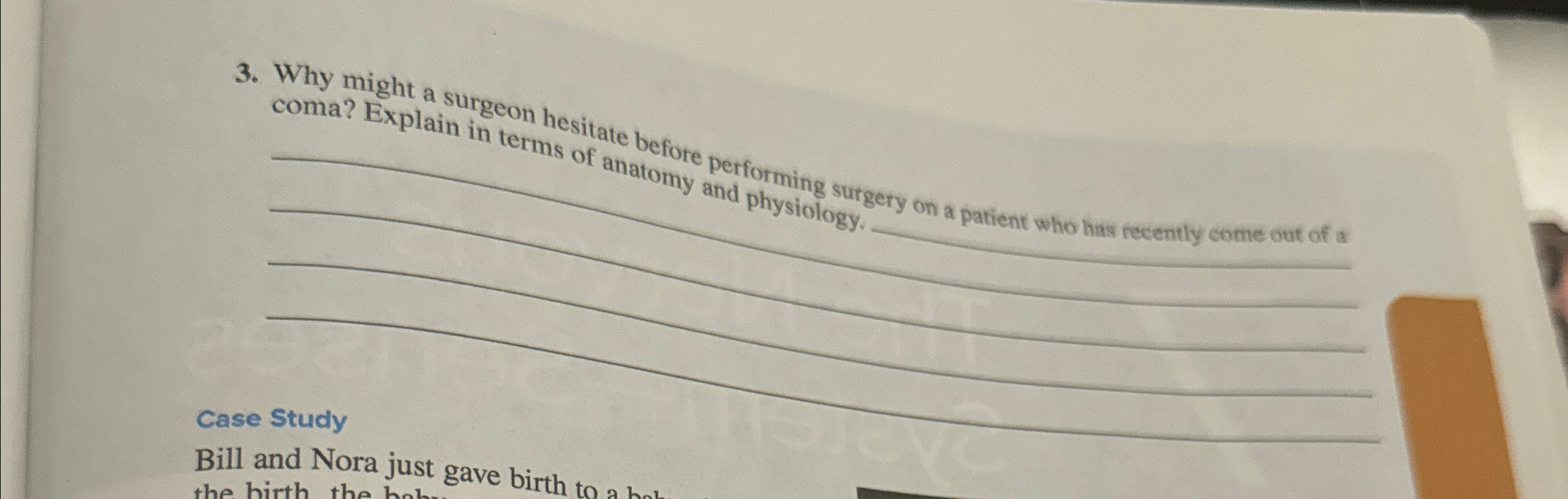 Solved Why might a surgeon hesitate before performing | Chegg.com