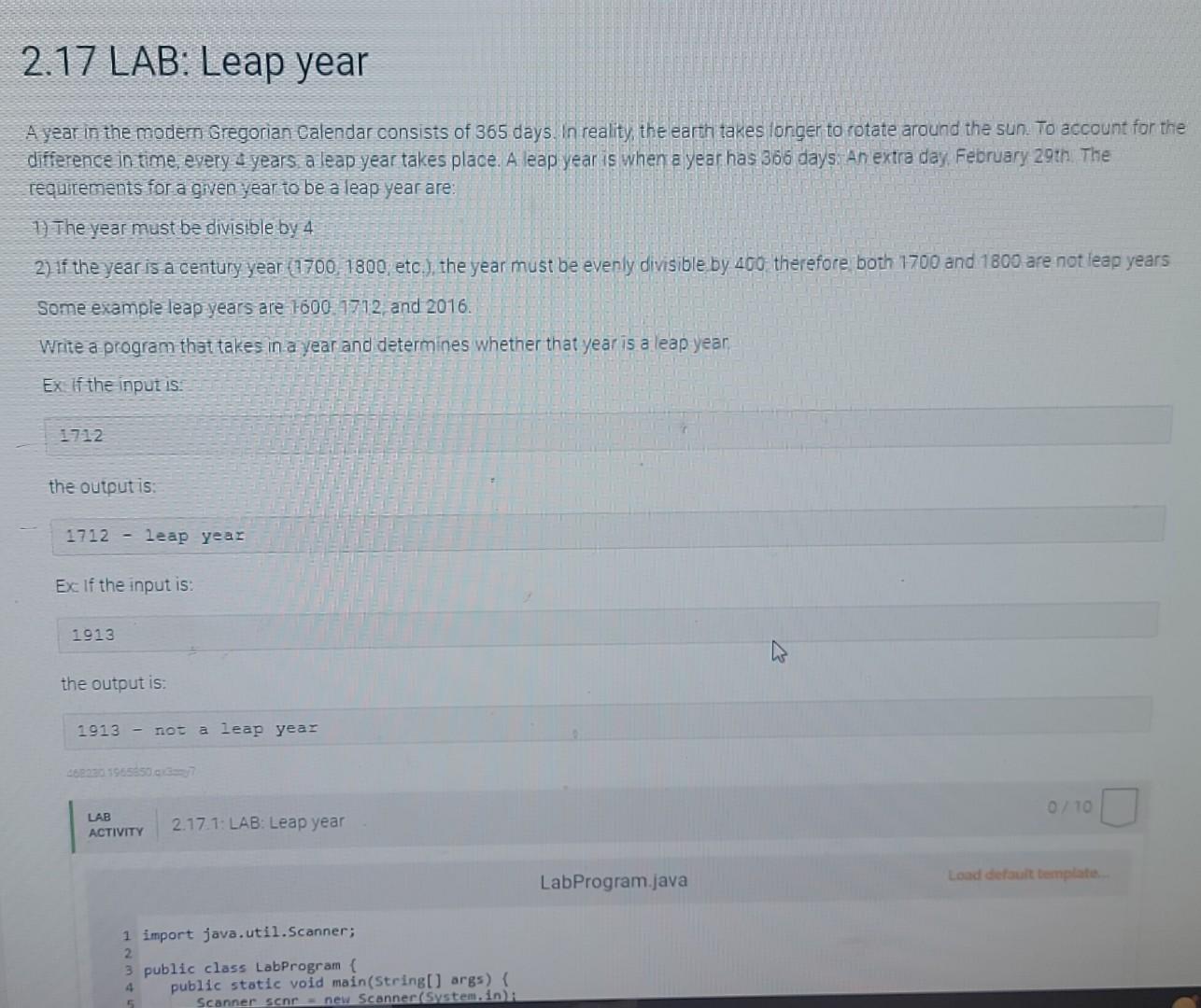 Solved A jear in the modem Gregorian Calendar consists of | Chegg.com