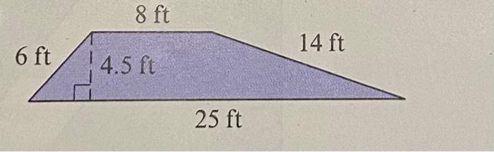 8 ft 14 ft 6 ft 14.5 ft 25 ft | Chegg.com