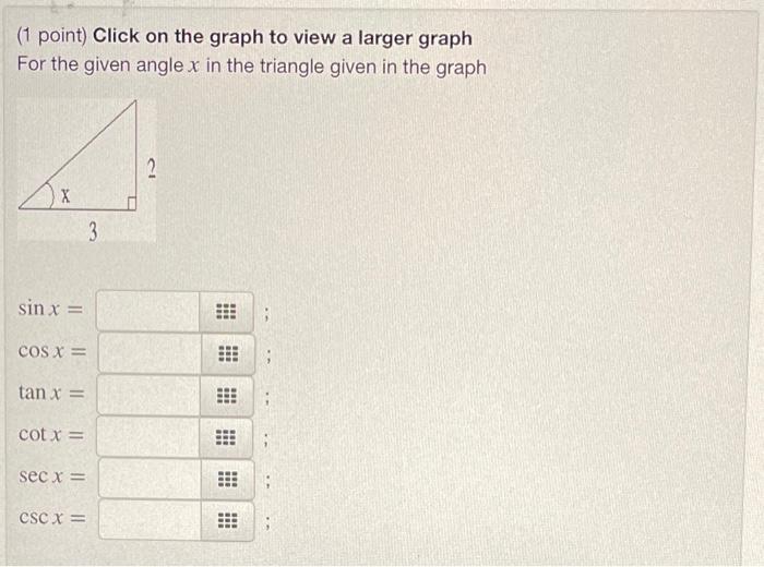 Solved (1 point) Click on the graph to view a larger graph | Chegg.com