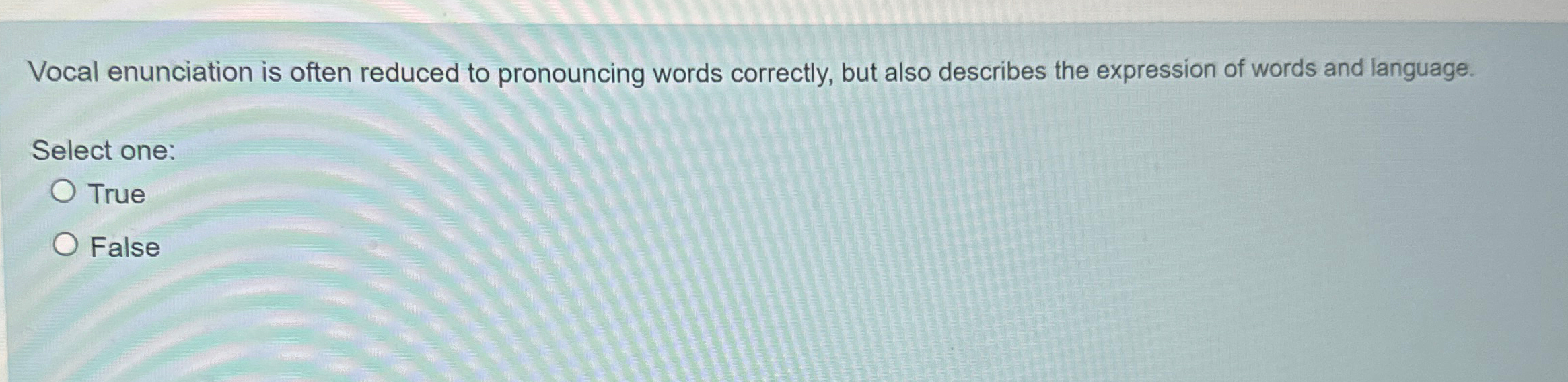 Solved Vocal enunciation is often reduced to pronouncing | Chegg.com