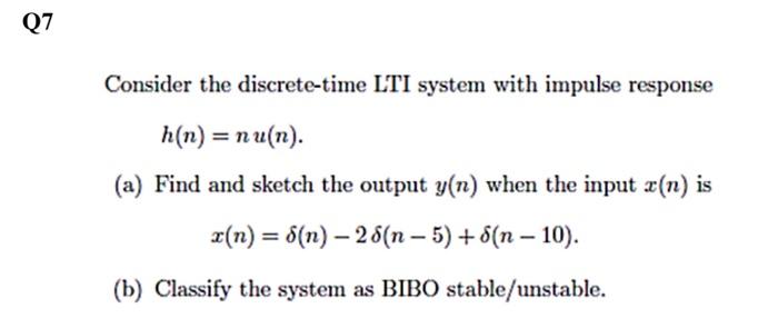 Solved Q4 Consider the caesal filter descrited by the | Chegg.com