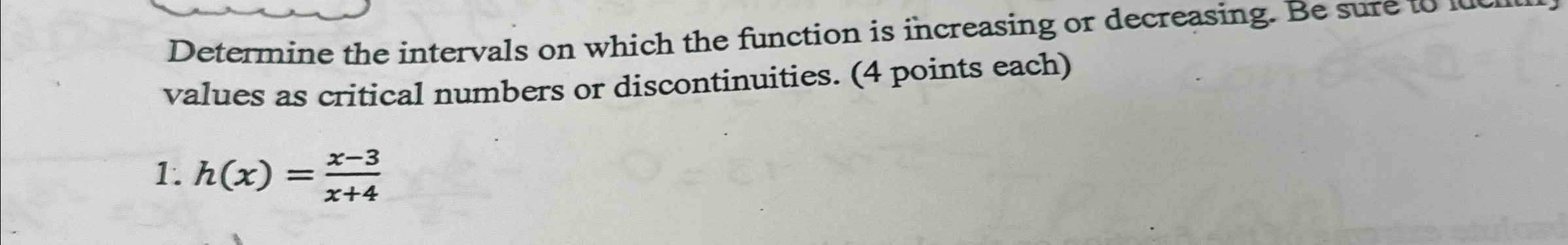 Solved Determine the intervals on which the function is | Chegg.com