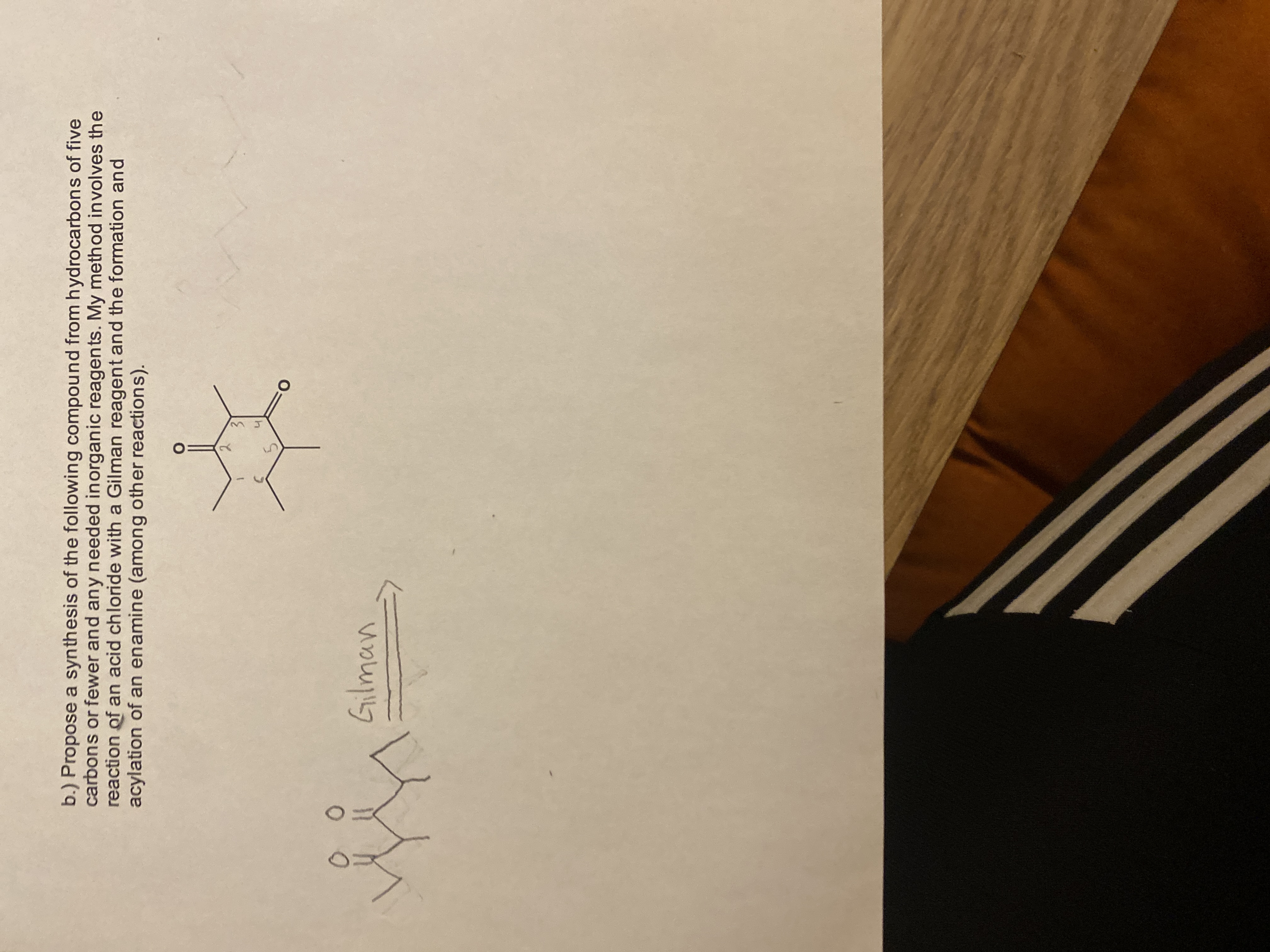 Solved b.) ﻿Propose a synthesis of the following compound | Chegg.com