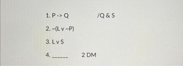 P→Q | Chegg.com