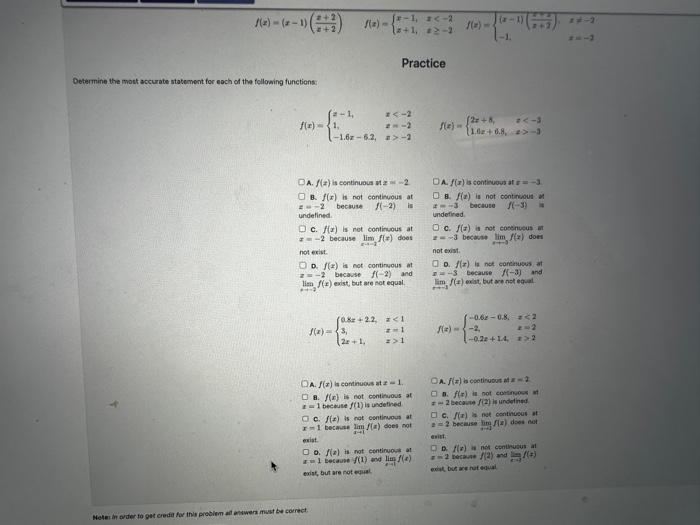 Solved Continuous Functions A function f(z) is continuous at | Chegg.com