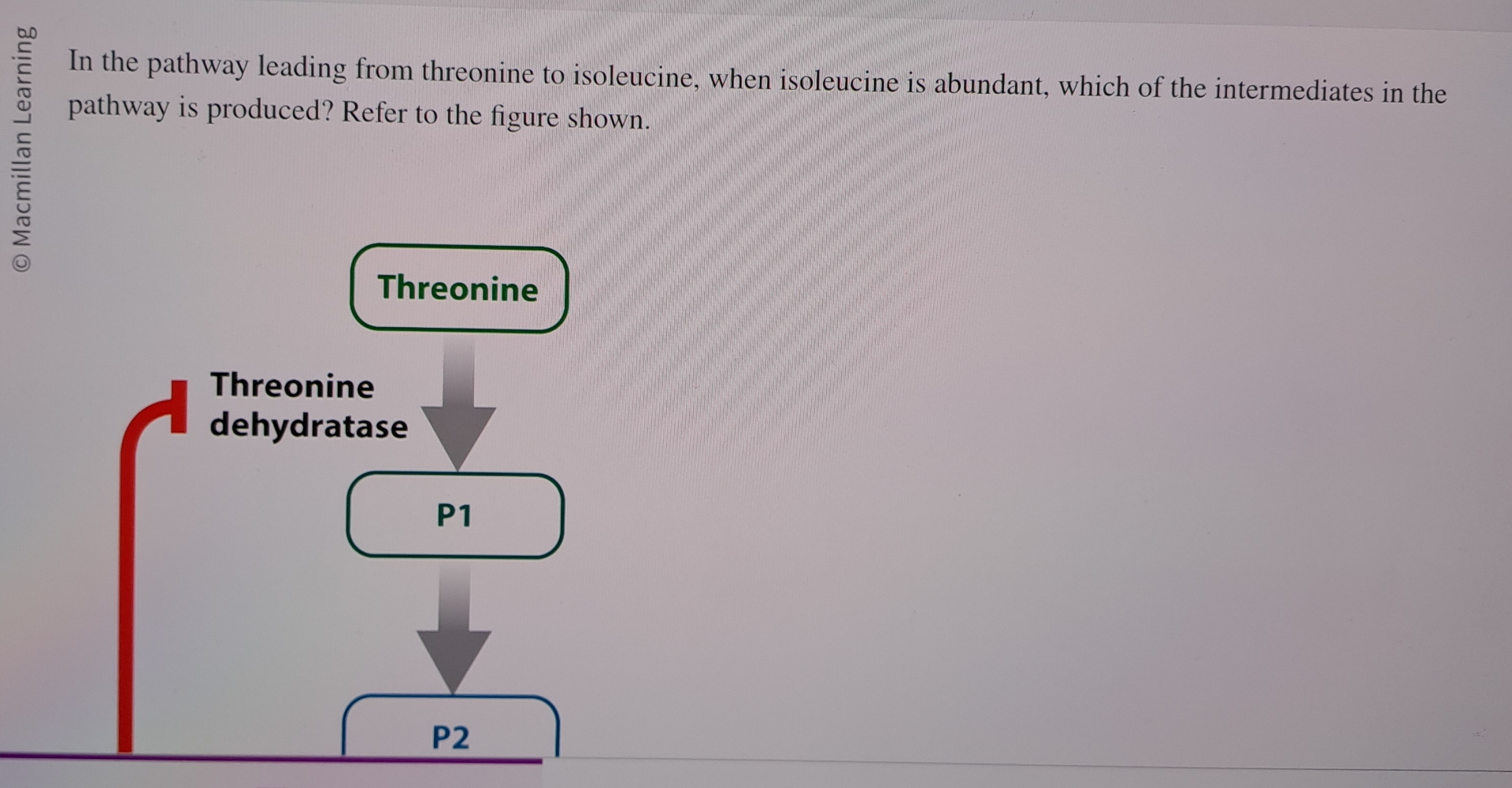 Solved In the pathway leading from threonine to isoleucine, | Chegg.com